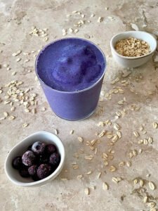 Smoothie de moras - Fuertes con leche
