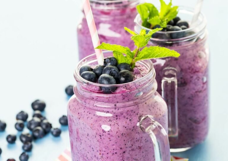 Smoothie de moras - Fuertes con leche